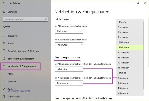 Ruhezustand (Standby) in Windows 10 aktivieren und deaktivieren ...