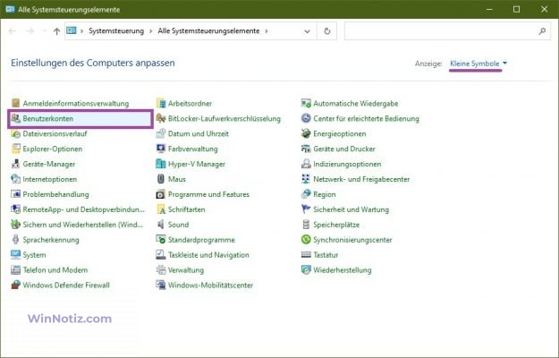 Das Kennwort für das lokale Benutzerkonto in Windows 10 ändern ...
