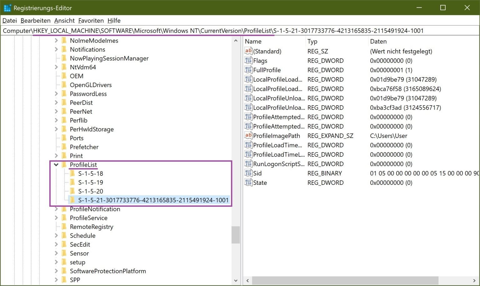 Windows User Sicherheitskennung (SID) auslesen - WinNotiz.com
