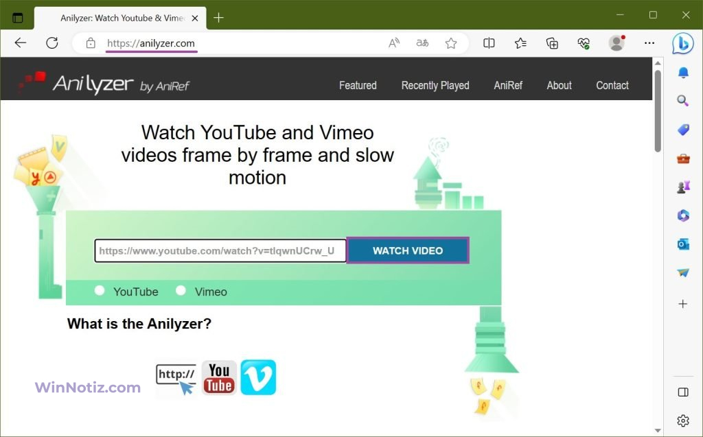 Youtube Video Frame by Frame anschauen - WinNotiz.com