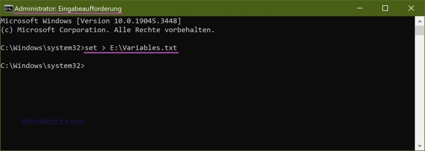 Umgebungsvariablen in Windows 10 - WinNotiz.com