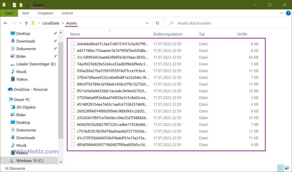 Speicherort von Windows 10 Hintergrundbildern finden (Windows Spotlight ...