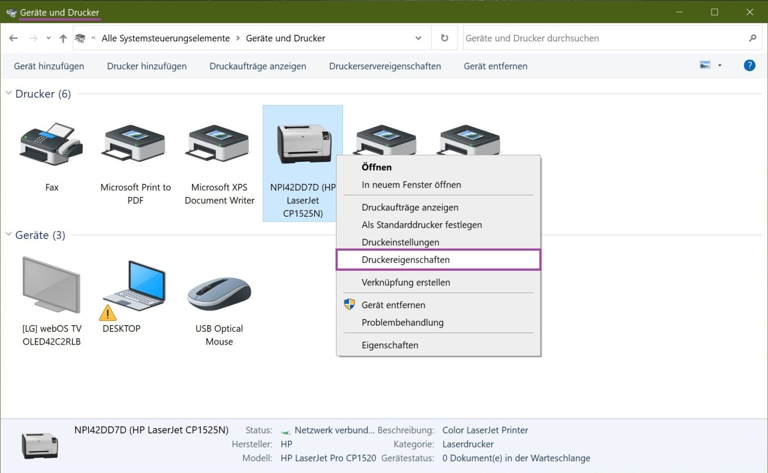 Drucker in Windows 10 freigeben - WinNotiz.com