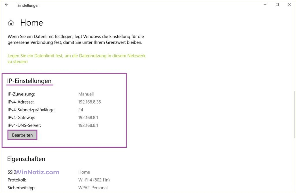 IP-Adresse automatisch in Windows konfigurieren - WinNotiz.com