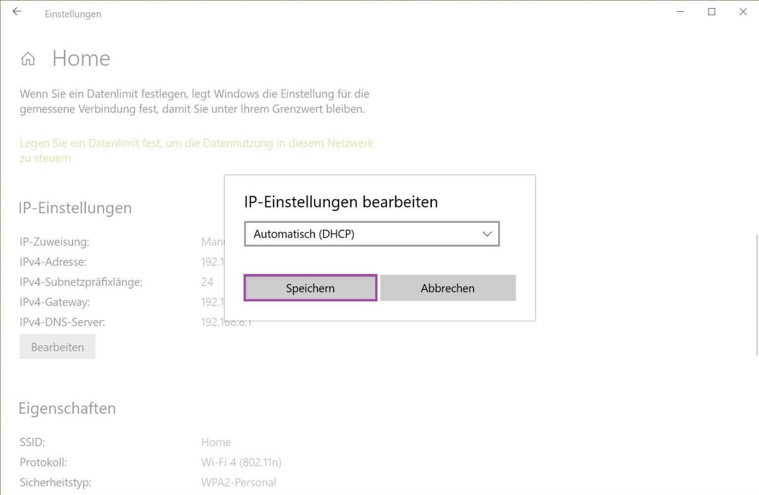 IP-Adresse automatisch in Windows konfigurieren - WinNotiz.com