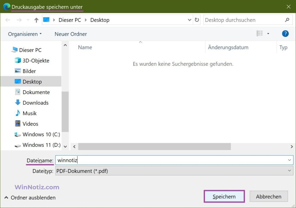 Webseite als PDF-Datei speichern : Microsoft Edge - WinNotiz.com Webseite als PDF-Datei speichern : Microsoft Edge - WinNotiz.com