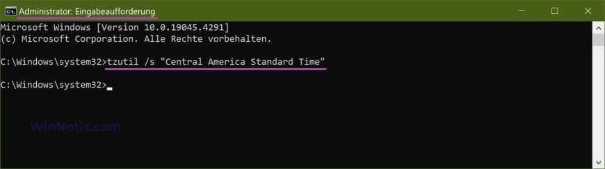 Zeitzone einstellen: Windows 10 - WinNotiz.com