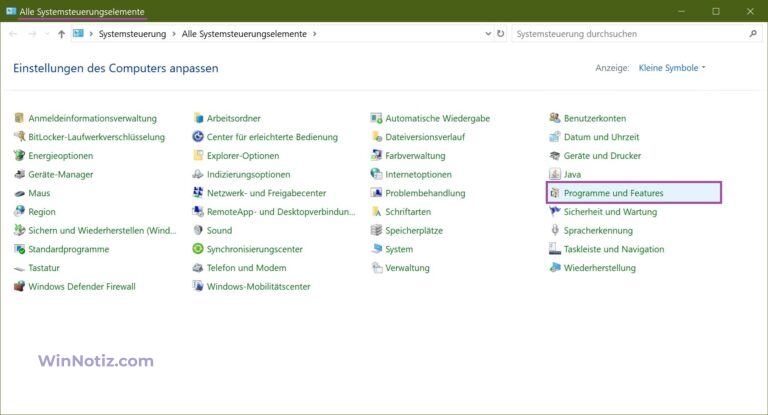 Java-Version herausfinden : Windows 10/11 - WinNotiz.com