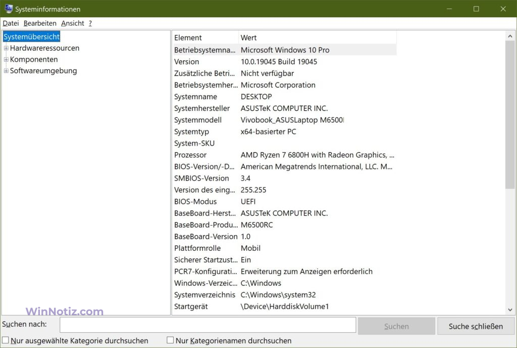 Systemverwaltungs-Tools in Windows 10 - WinNotiz.com