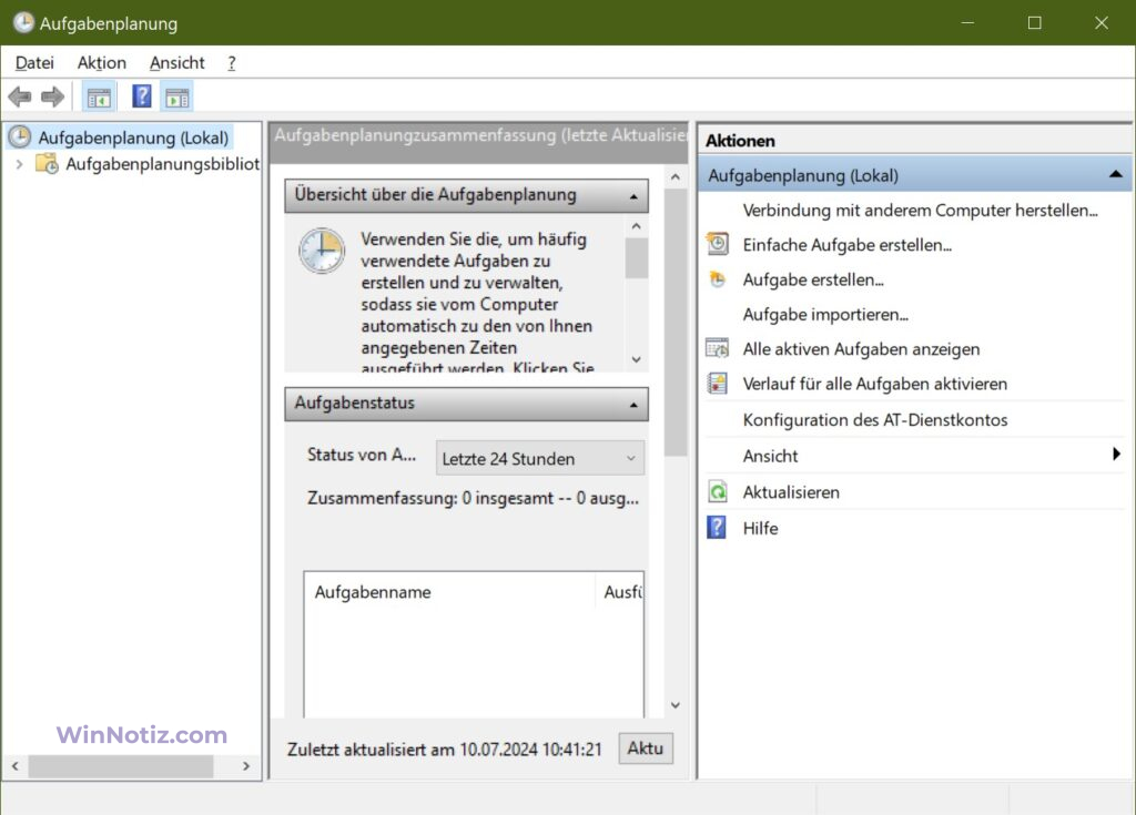 Systemverwaltungs-Tools in Windows 10 - WinNotiz.com
